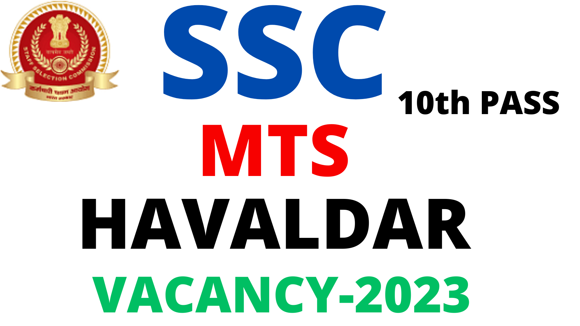 SSC MTS Vacancy 2023:- Full Detail, Download Notification & Syllabus ...